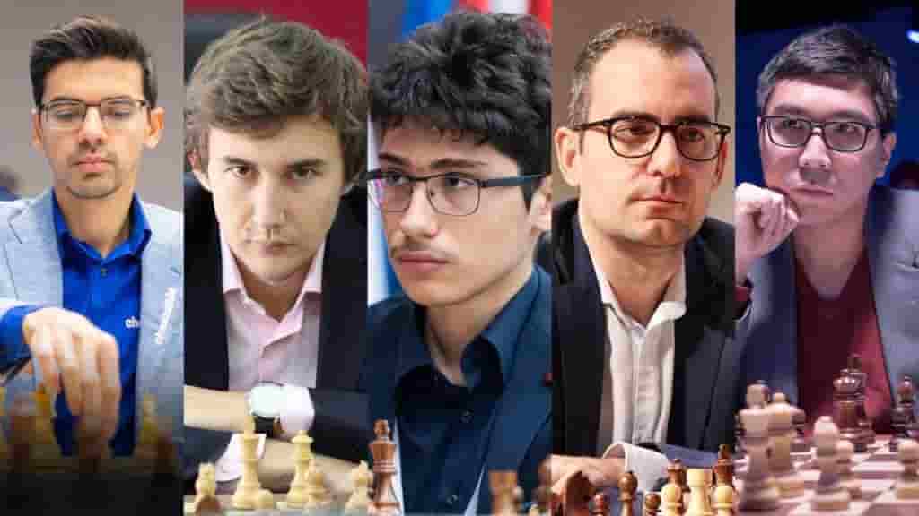 The top ten best ranked male chess players in the world 2023