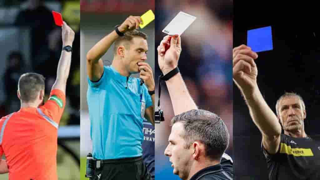 What are the different cards in football and their uses?