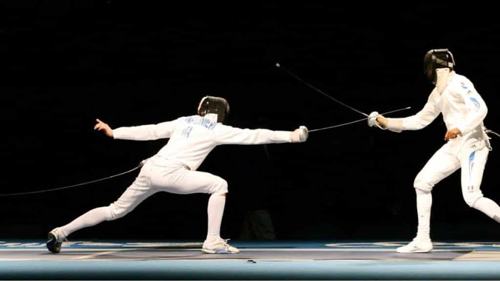 What is the difference between a fencing sword and a regular sword?