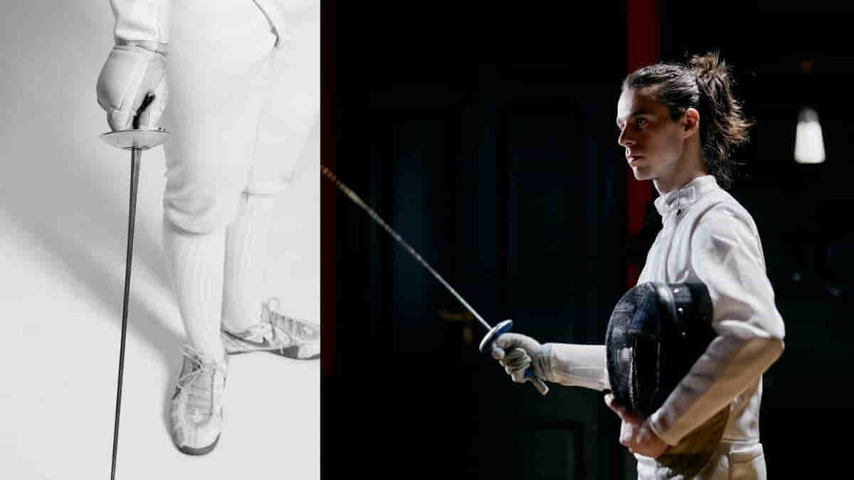 What is the difference between a fencing sword and a regular sword?