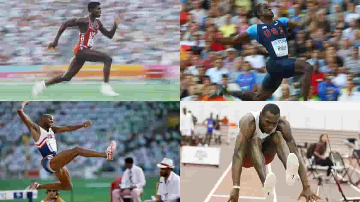 Who are the top 10 male long jumpers of all time?