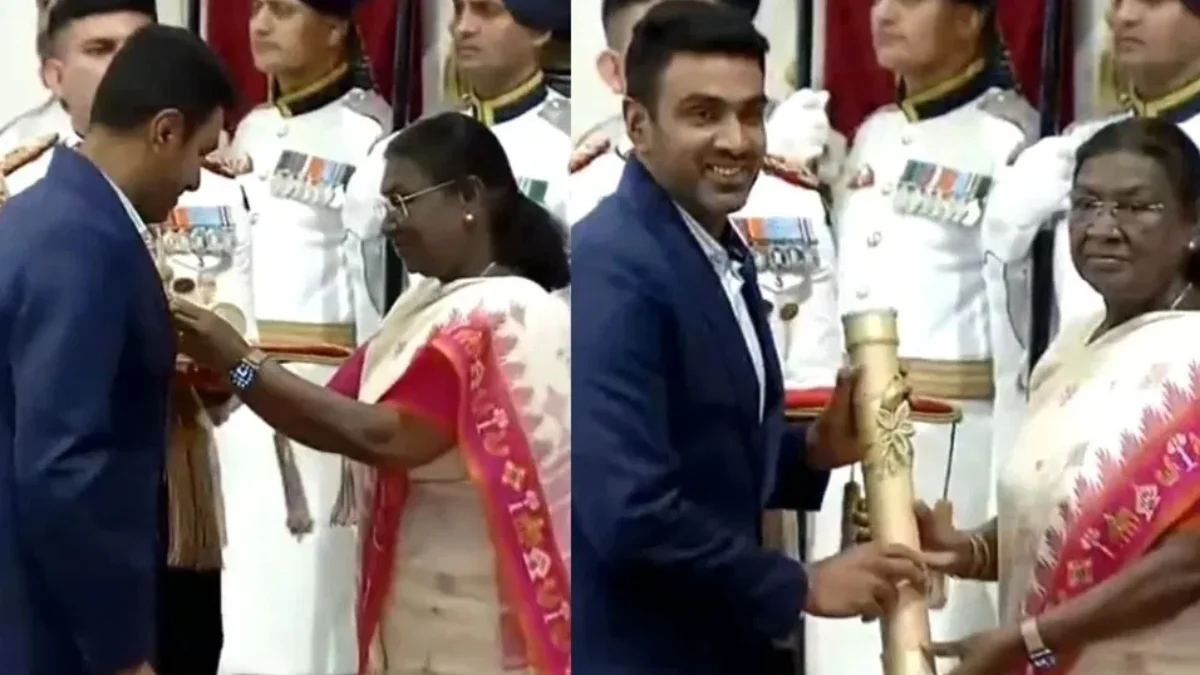 Watch: R Ashwin Receives Padma Shri For Outstanding Contribution To ...